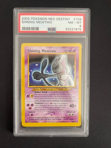 Pokemon Shining Mewtwo Holo Neo Destiny NEAR MINT PSA 8 Secret Rare | eBay