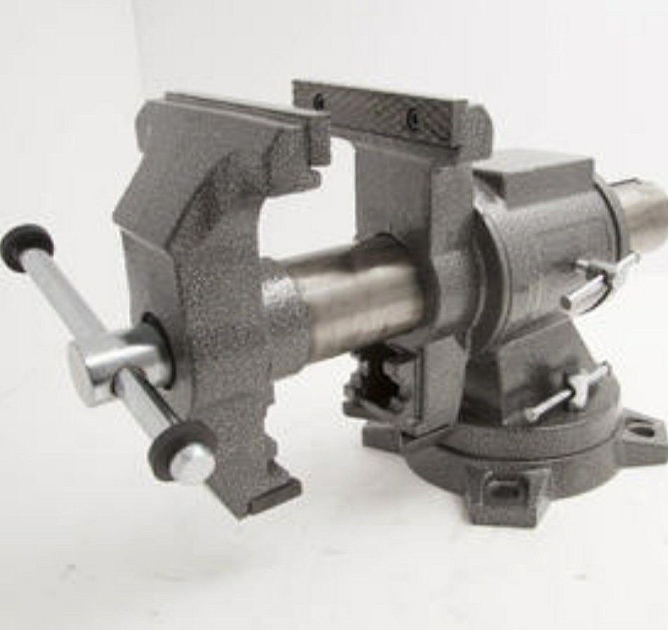 3960LB 5" Workshop Rotating Head Bench Vise Swivel Anvil Steel Jaws ...