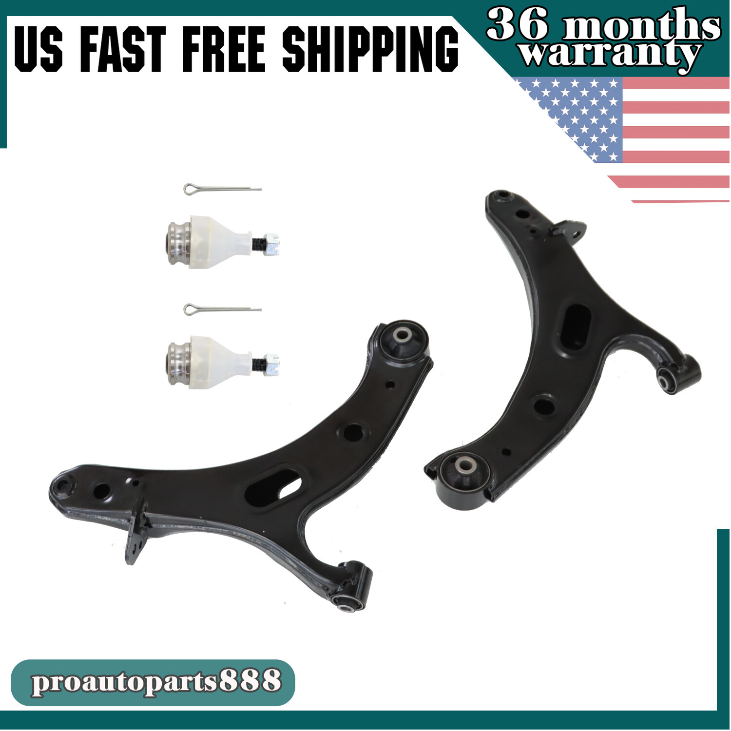 2X Front Lower Control Arms with Ball Joints For 2010-2014 Subaru ...