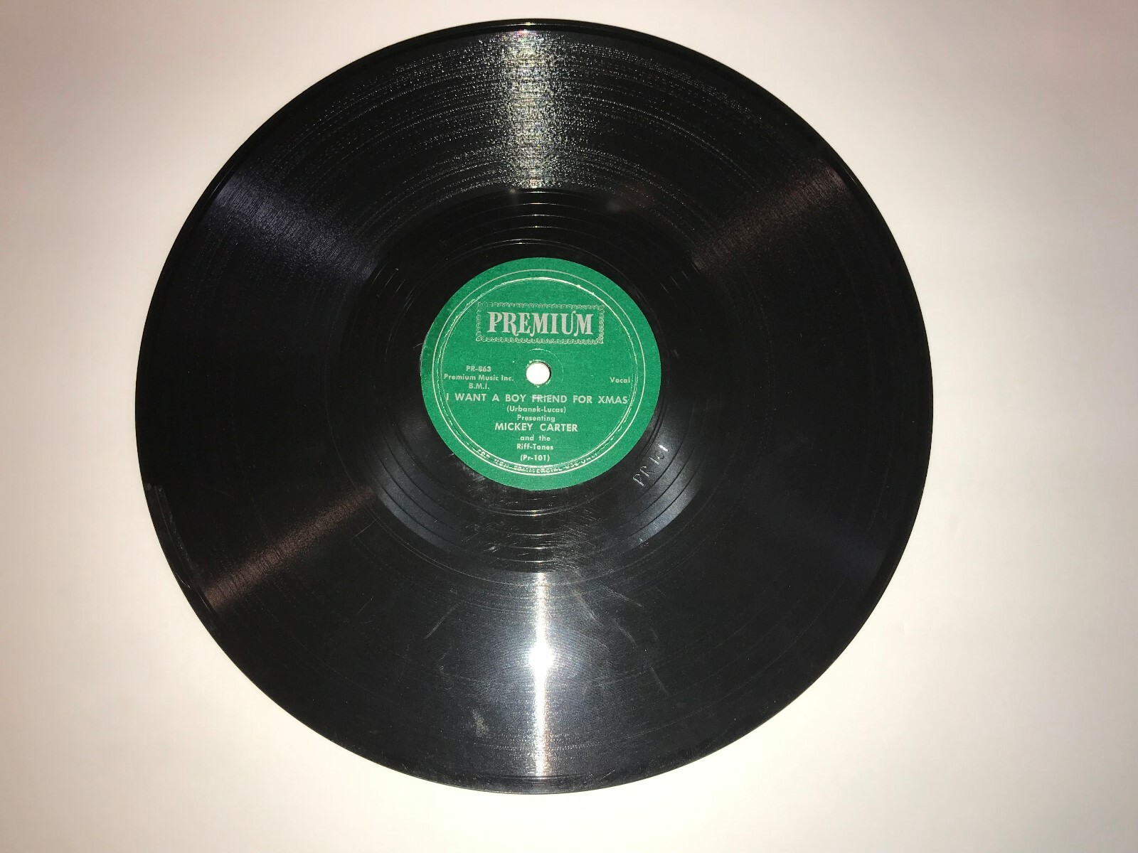 MICKEY CARTER on PREMIUM 78 RPM ( I WANT A BOY FRIEND FOR XMAS ...