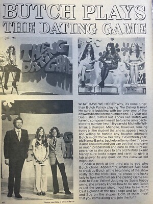 1972 Vintage Magazine Article Actor Butch Patrick Plays The Dating Game ...