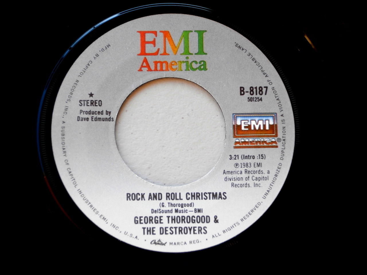 GEORGE THOROGOOD~ROCK AND ROLL CHRISTMAS~NM~NEW YEAR'S EVE PARTY~EMI ...