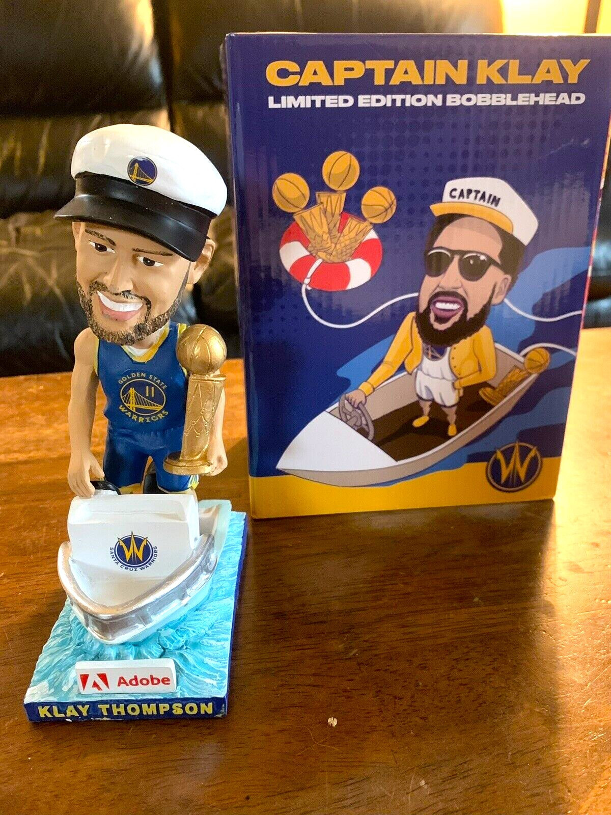 Captain Klay Thompson Bobblehead 2023 Santa Cruz Golden State Warriors ...