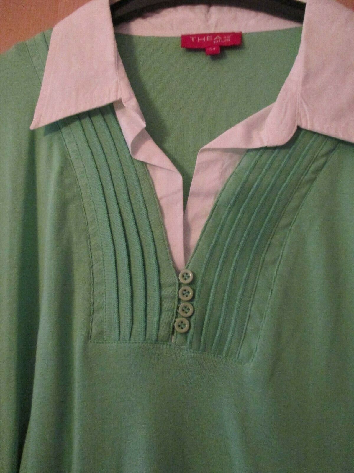 NEUw. Thea Plus Blusenshirt Gr. 52 apfelgrün v. Adler Modemarkt | eBay