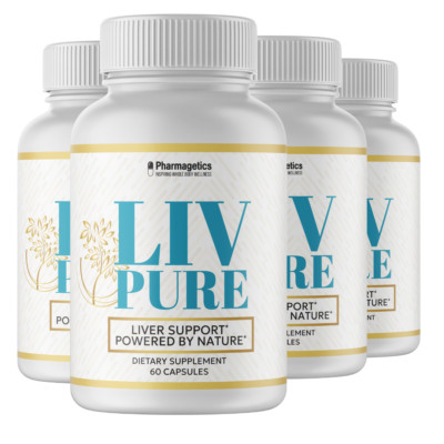Liv Pure Capsules For Liver Detox Support LivPure - 4 Bottles 240 ...