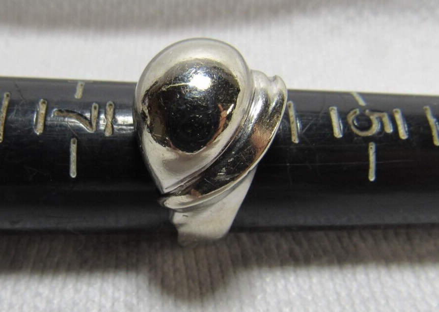 Vintage Kaco 14k White Gold Dome Ladie's Band Sz 6 Men's Pinky Ring 8 ...