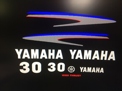 Yamaha Outboard Motor sticker Decal sticker Kit 30 hp - Marine Vinyl ...