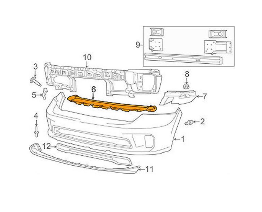 DODGE RAM 1500 Stoßstange Verstärkung Front Bumper Reinforcement ...