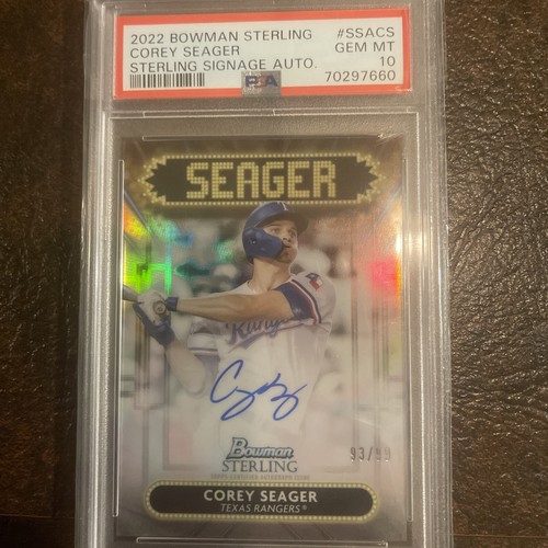 2022 Bowman Sterling - Sterling Signage Autographs #SSA-CS Corey Seager ...