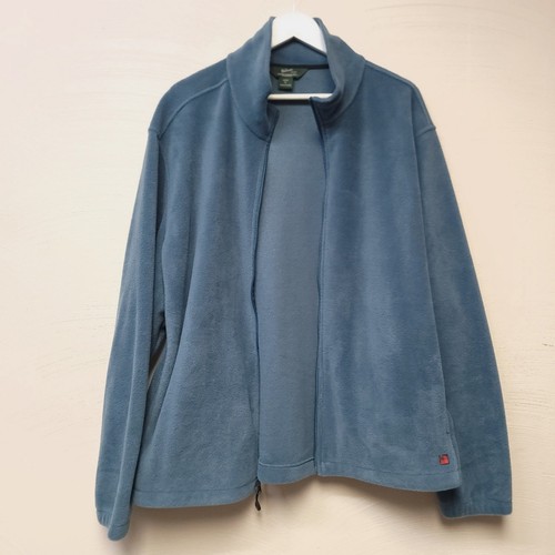 Woolrich Fleece Jacket Size Xl Mens Full Zip Blue Long Sleeve Fall ...