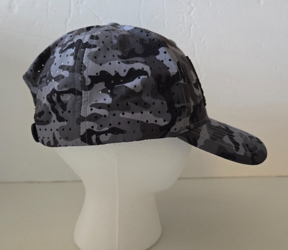 Runs Deep Premium Tactical Headwear - Black & Gray Camo/American Flag ...