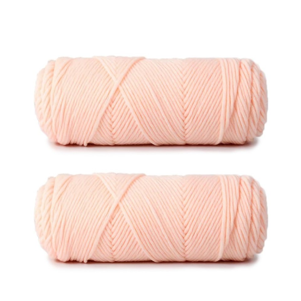 Knitting 200g Soft Woolen Yarn Chunky Crochet 8 Ply Thread Milk Cotton ...