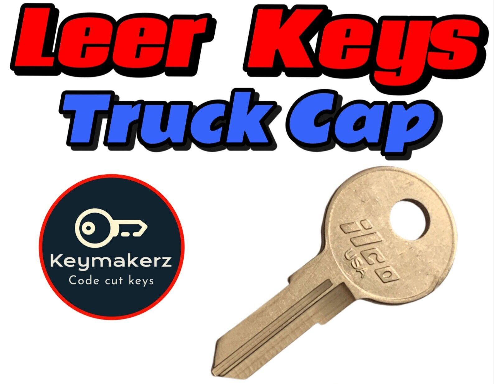 Leer Truck Cap Bed Cover Replacement Spare Keys Cut to Key Code J301 ...