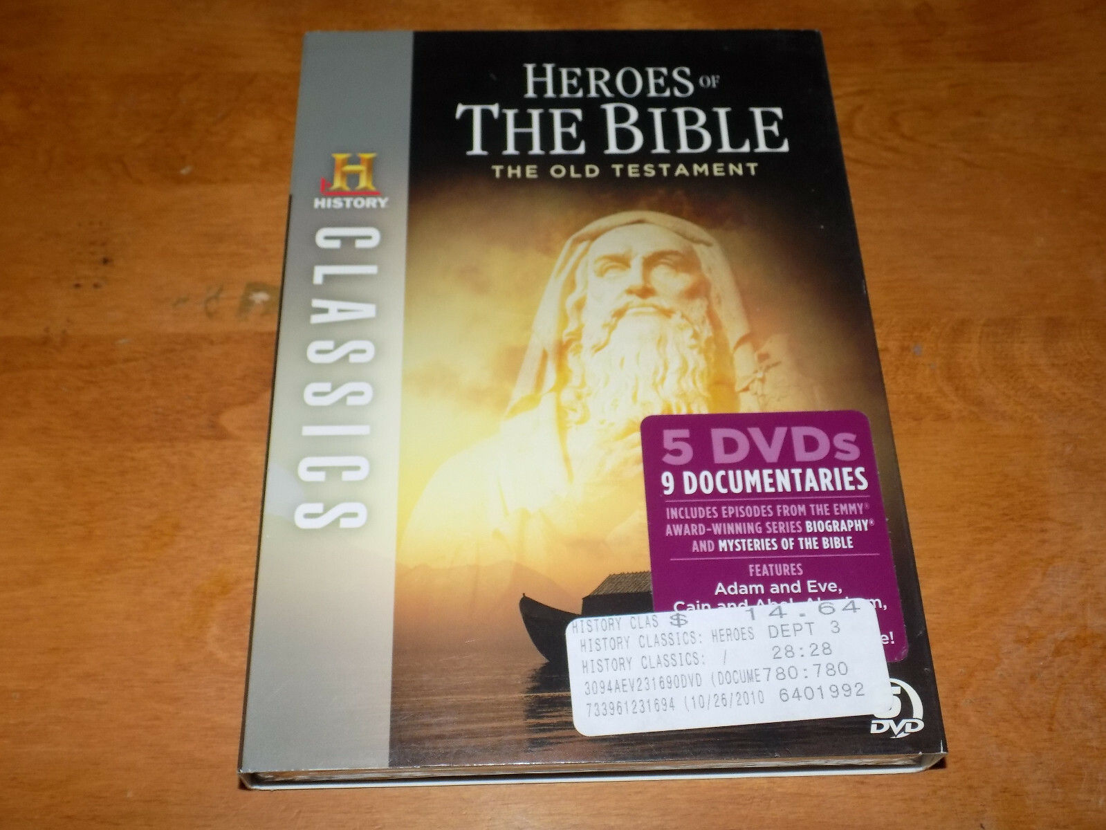 HEROES OF THE BIBLE OLD TESTAMENT 5 DISC BIBLICAL HISTORY CHANNEL DVD ...