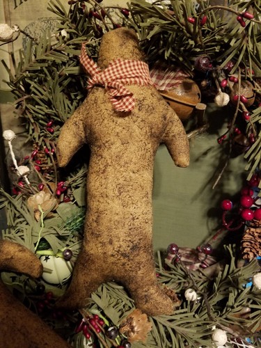 PRIMITIVE HANDMADE TALL THIN GINGERBREAD MEN | eBay