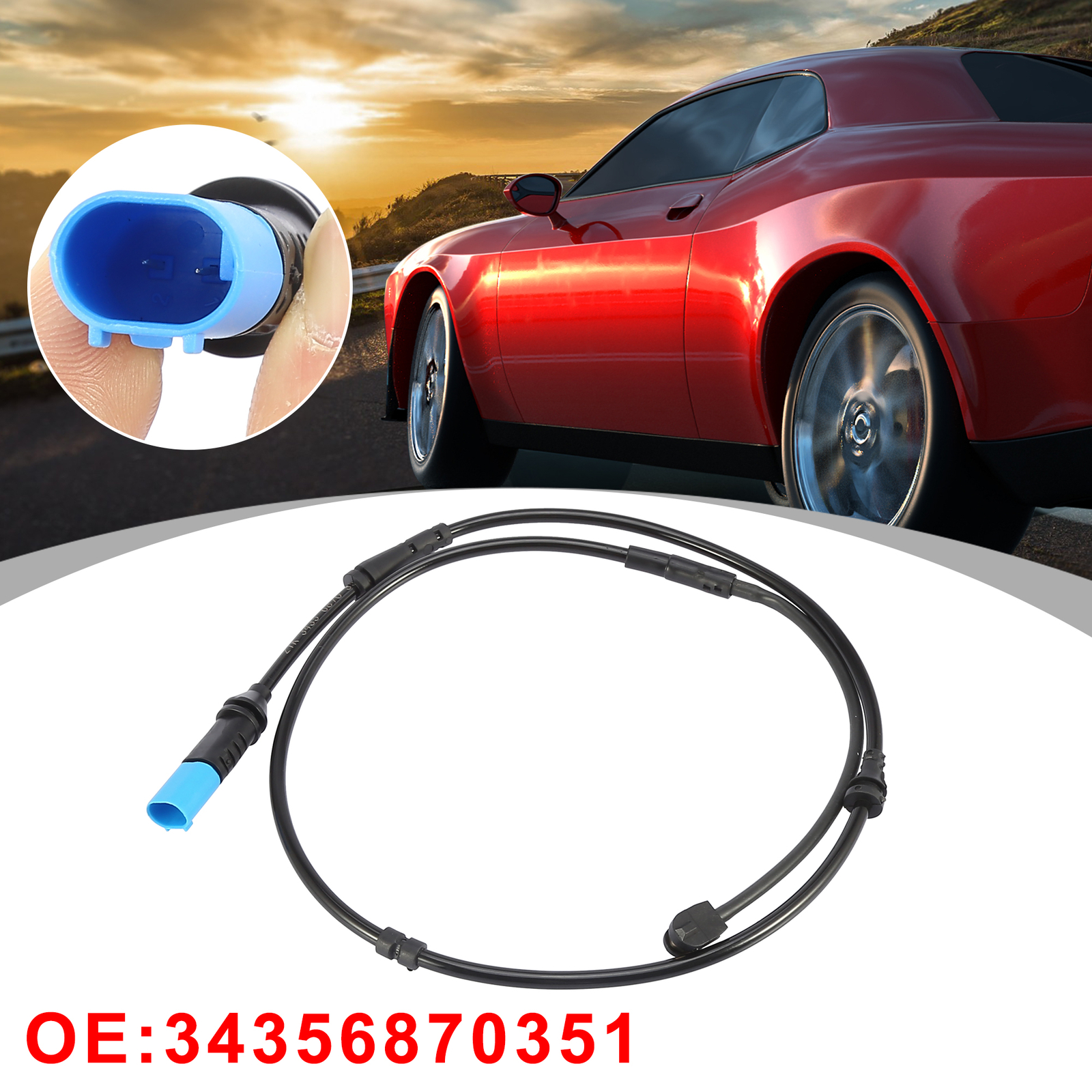 34356870351 Car Front Brake Pad Wear Sensor 2 Pins for BMW X3 X4 2018 ...
