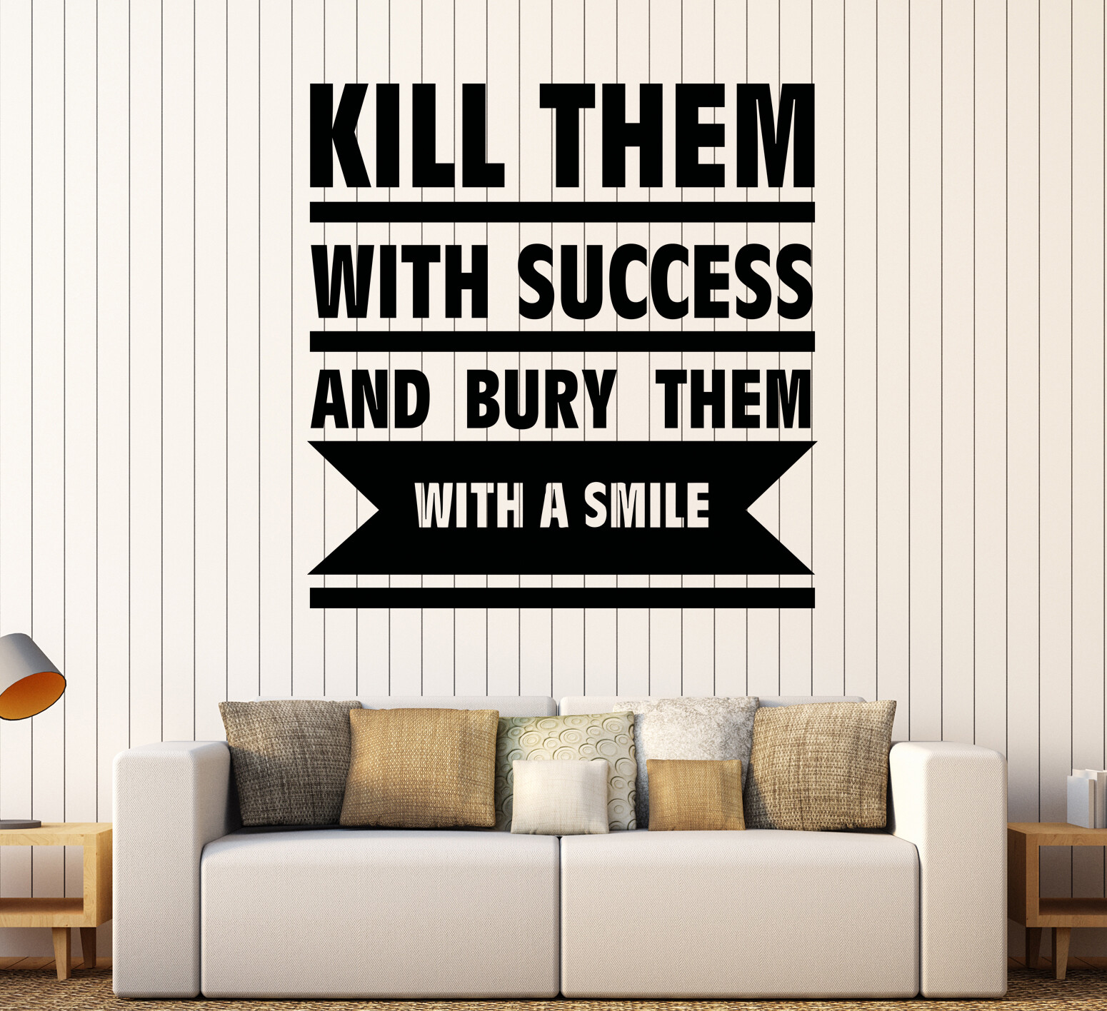 Wall Decal Positive Quotes Success Motivational Words Vinyl Sticker ...