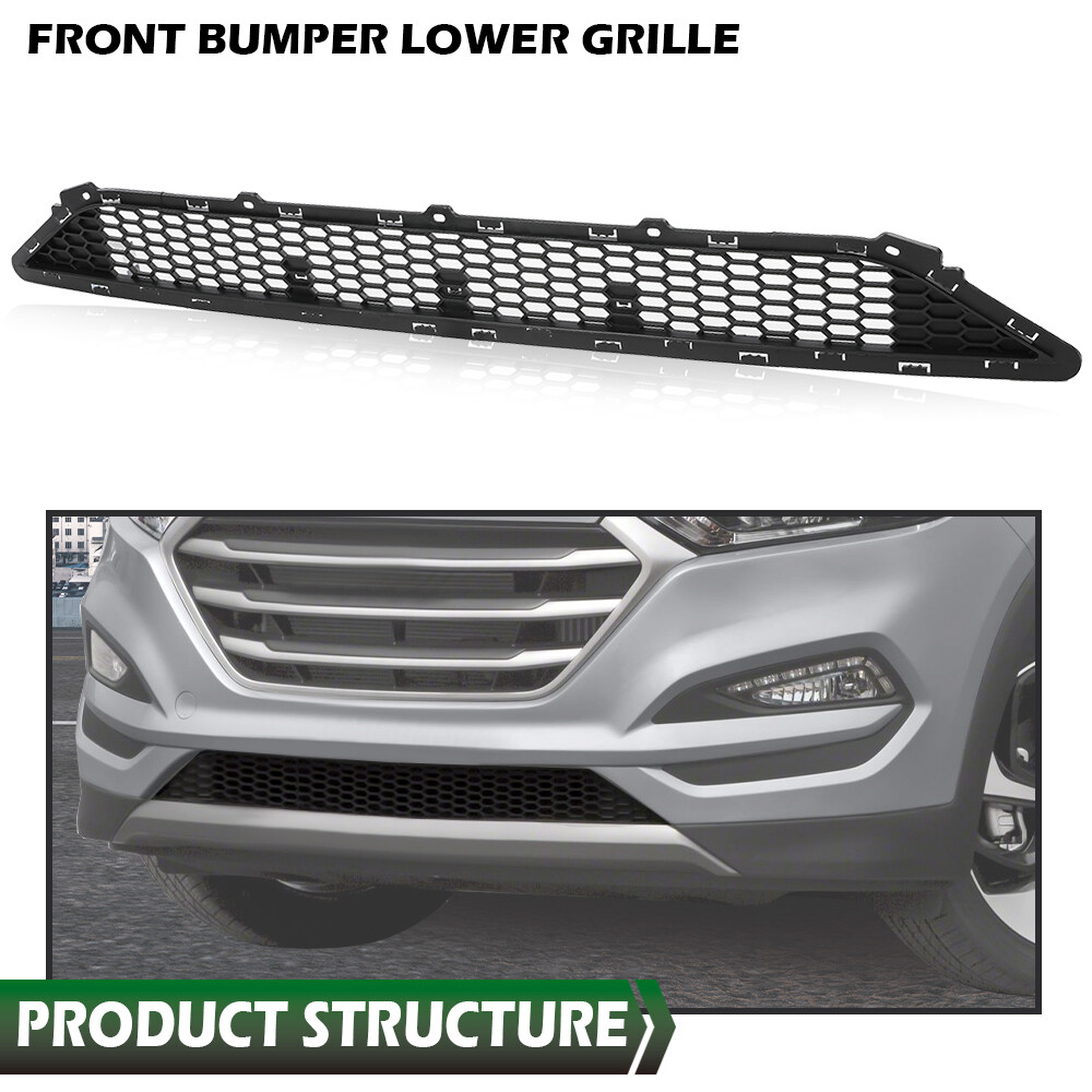 Fit For 2016-2018 Hyundai Tucson Front Bumper Lower Grille Grill ...