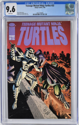 TMNT TEENAGE MUTANT NINJA TURTLES 22 CGC 9.6 ERIK LARSON 1999 LADY ...