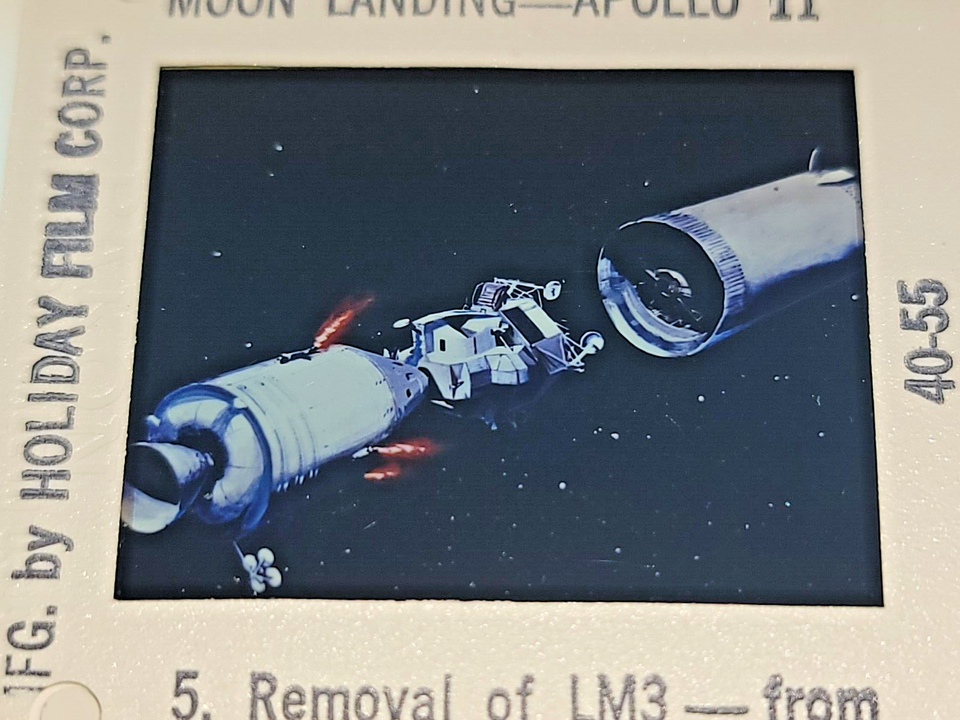 Vtg Moon Landing Apollo 11 Slide Removal of LM3 From Saturn 3rd Stage ...