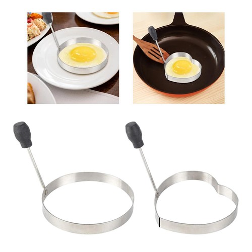 Egg Frying Rings Griddle Cooking Shaper for Poached Egg Muffins Omelets ...