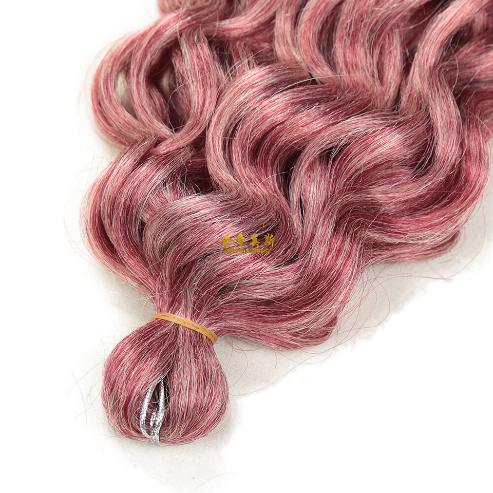 18" 24" Deep Twist Crochet Braids Hawaii Curl Ocean Wave Crochet Hair ...