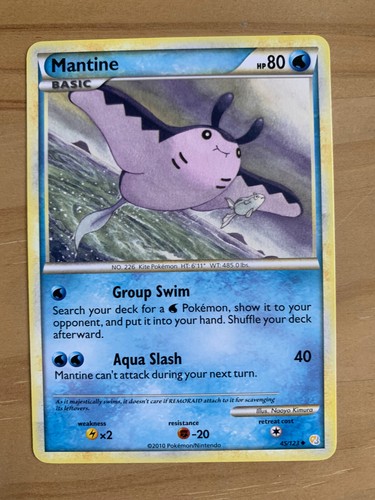 Mantine 45/123 Heartgold & Soulsilver Regular Pokemon TCG NM | eBay