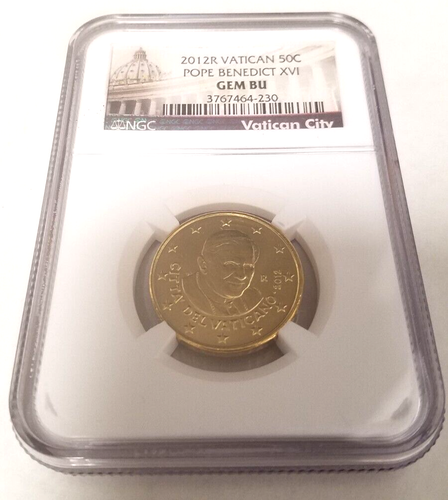2012R Vatican 50C Pope Benedict XVI GEM BU NGC Label Vatican City ...