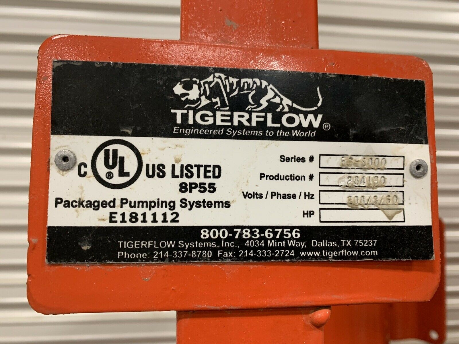 TigerFlow ES 3000 Water Pressure Booster Pump Year 2008 - MAKE an OFFER!!! | eBay