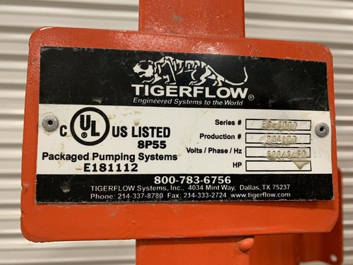 TigerFlow ES 3000 Water Pressure Booster Pump Year 2008 - MAKE an OFFER!!! | eBay