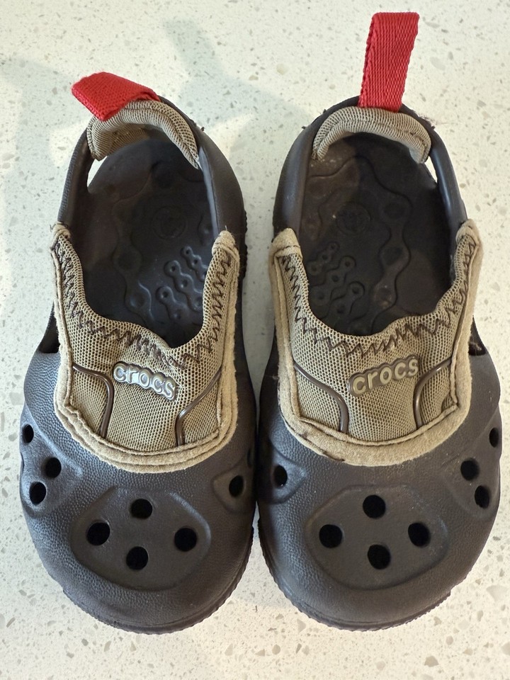 Crocs Micah II Water Sandals Toddler Brown Slip On Beach Pool | eBay