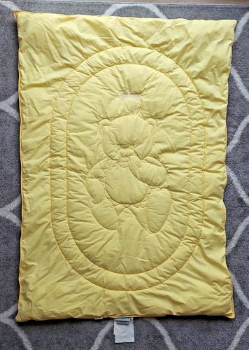 The Company Store Crib Baby Blanket Yellow Toddler PRIMALOFT Comforter ...