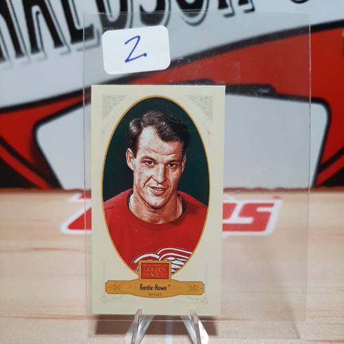 2012 Panini Golden Age #143 Gordie Howe Mini Broad Leaf Brown Ink card ...