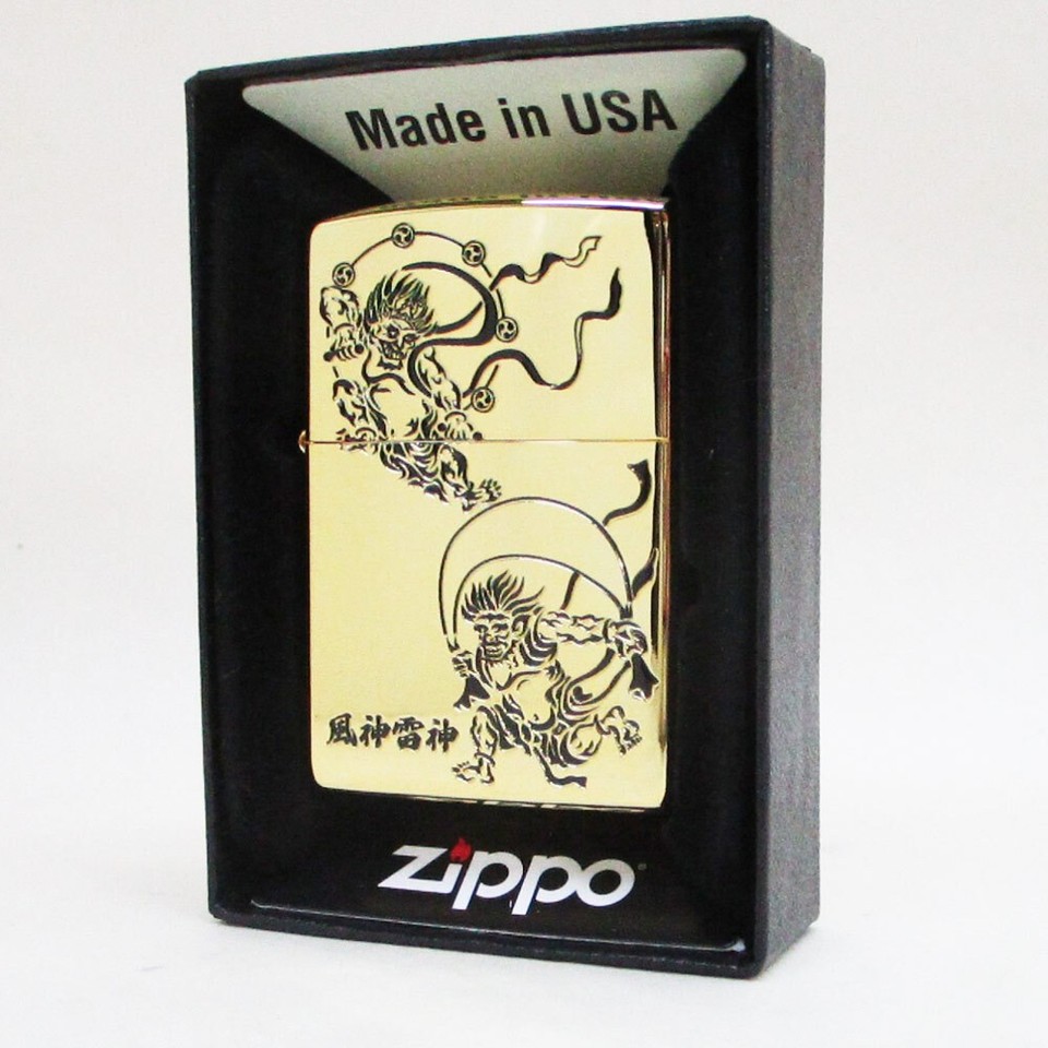 ZIPPO oil Lighter USA Japanese pattern series Fujin Raijin 2FR-G/ | eBay