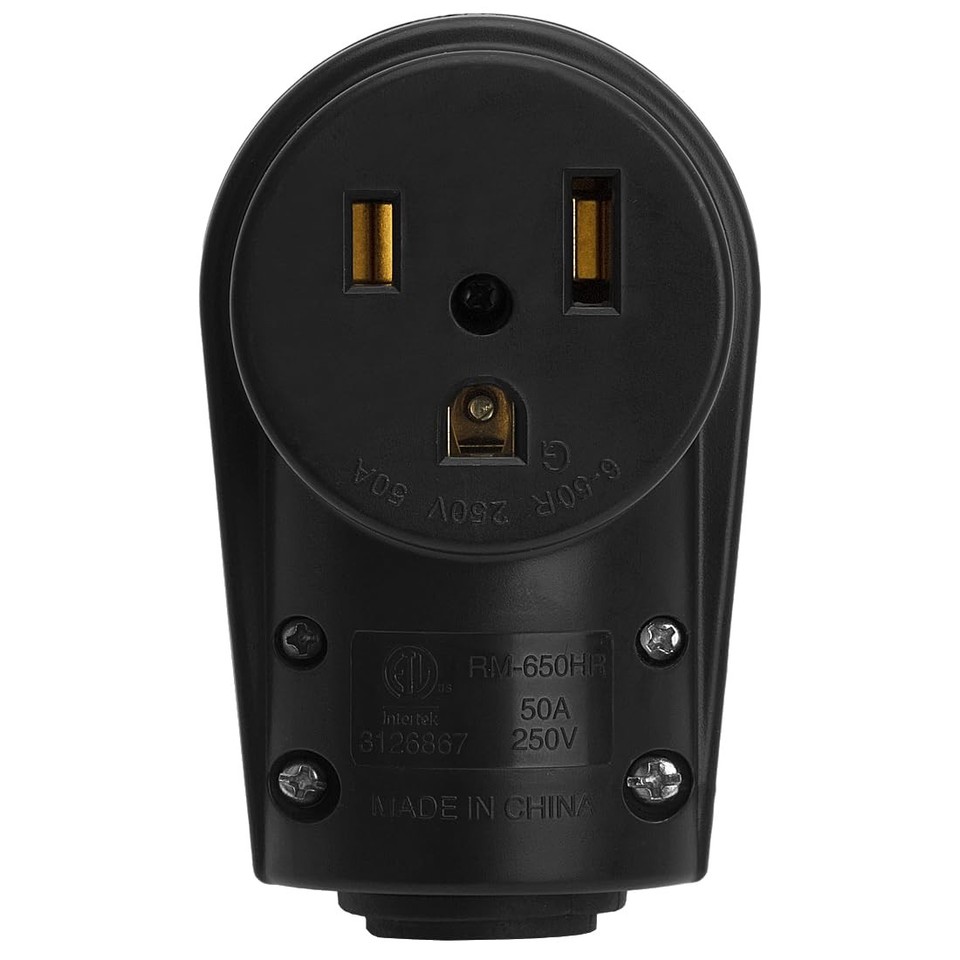 Nema 6-50R 50Amp 250V Female Welder Receptacle, 50A 250V Welder 3-Prong ...