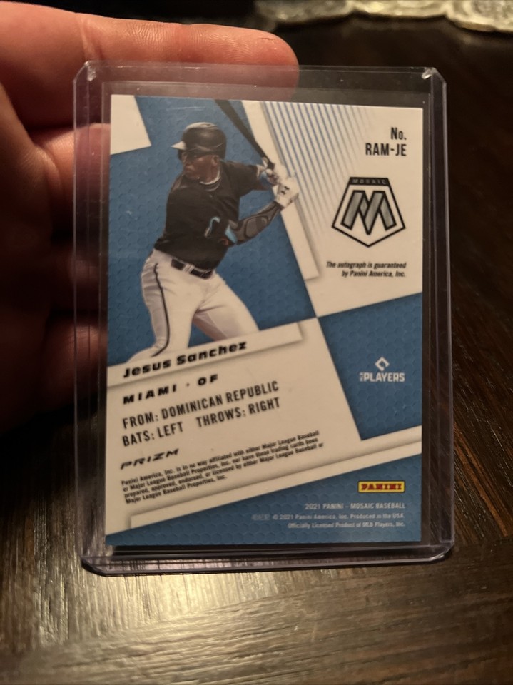 2021 Mosaic Jesus Sanchez Rookie Autographs Auto RC #RAM-JE Miami ...