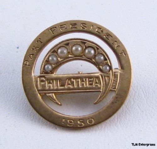 Philathea - Past President 1950 Pearl fraternal 5 PINS | eBay