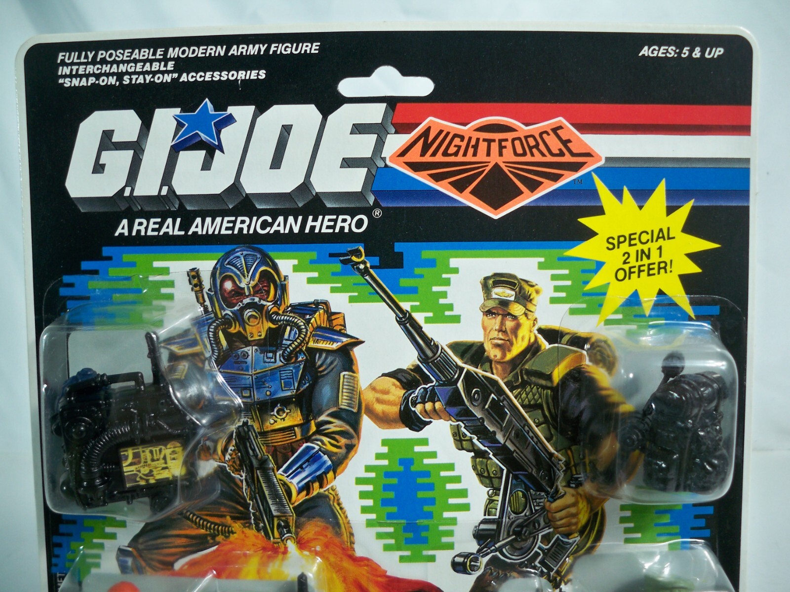 K24i57019 NIGHT FORCE REPEATER CHARBROIL MOC MINT SEALED CARD GI JOE ...