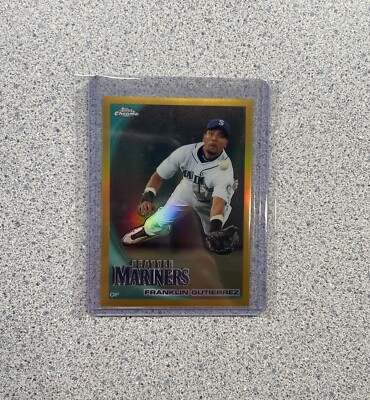 2010 Topps Chrome Baseball #167 Franklin Gutierrez Gold Refractor /50 ...