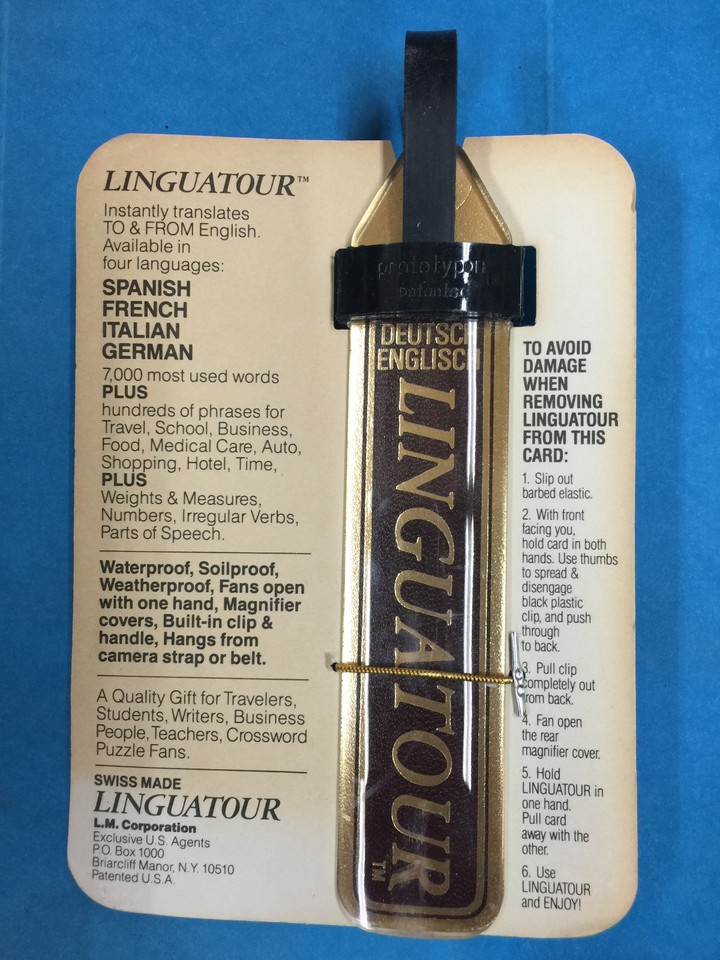 Linguatour German English Pocket Travel Dictionary Flip Book Two-Way ...