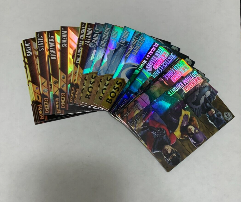 Arcade DC Injustice Cards SERIES 4 ALL FOIL SET ALL 130 cards NMint or ...