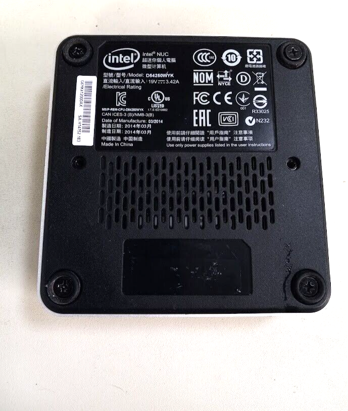 Intel NUC D54250WYK Micro I5-4250u 1.3ghz 8GB RAM No hard drive | eBay