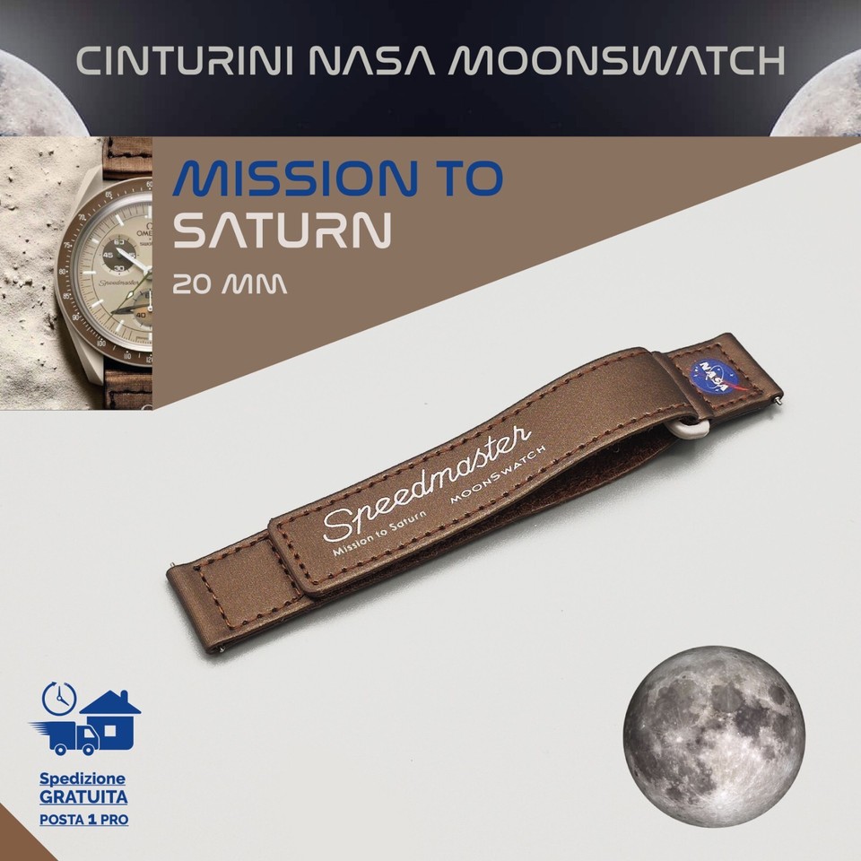 Uhrenarmband moonswatch Speedmaster Nasa Strap Mission To The Moon Mars ...