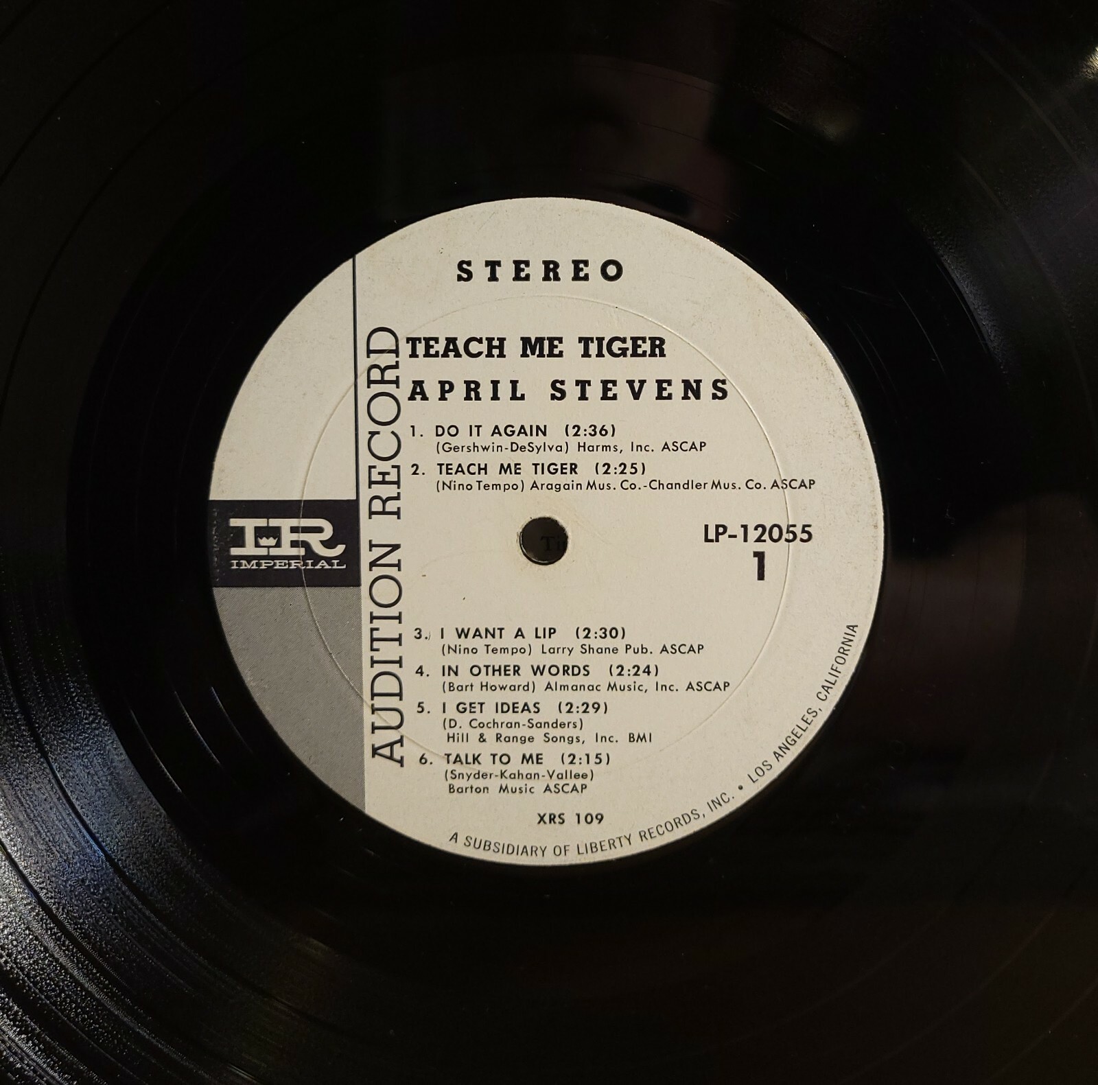 April Stevens Teach Me Tiger Rare Promo WLP Vinyl LP 1960 Imperial ...
