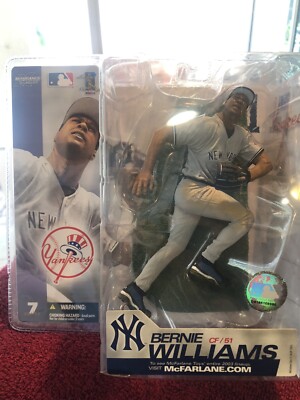 McFarlane MLB Action Figure Bernie Williams NY Yankees Series 7 (2003 ...