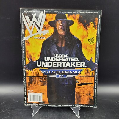 WWE Magazine Undertaker Wrestlemania 23 April, 2007 Pro Wrestling | eBay