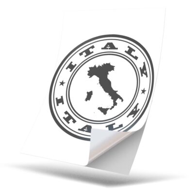 1 x Vinyl Sticker A4 - BW - Italy Map Travel Italian Map #40622 | eBay UK