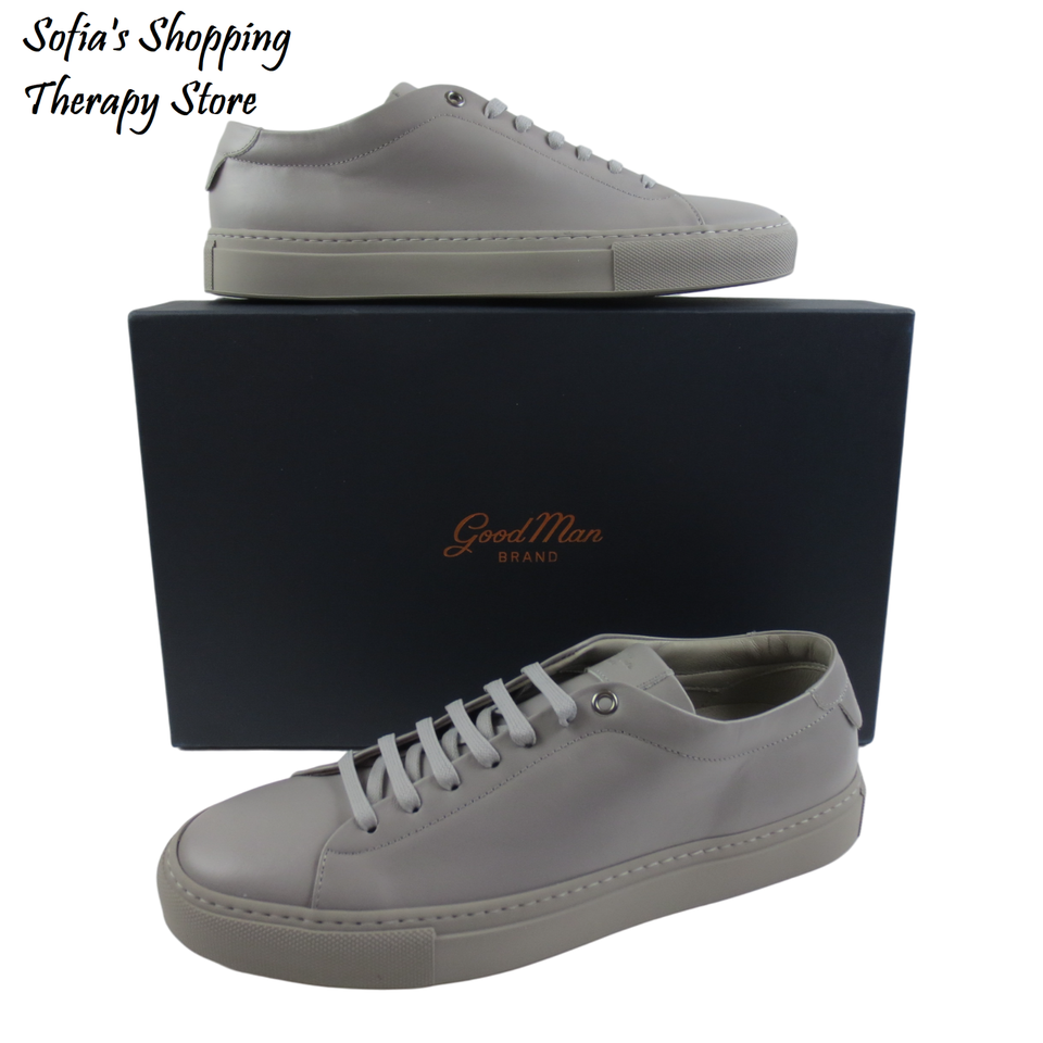 GOOD MAN BRAND SZ 8.5 EDGE LO-TOP Sneakers Shoes Mono Nappa Leather Wet ...