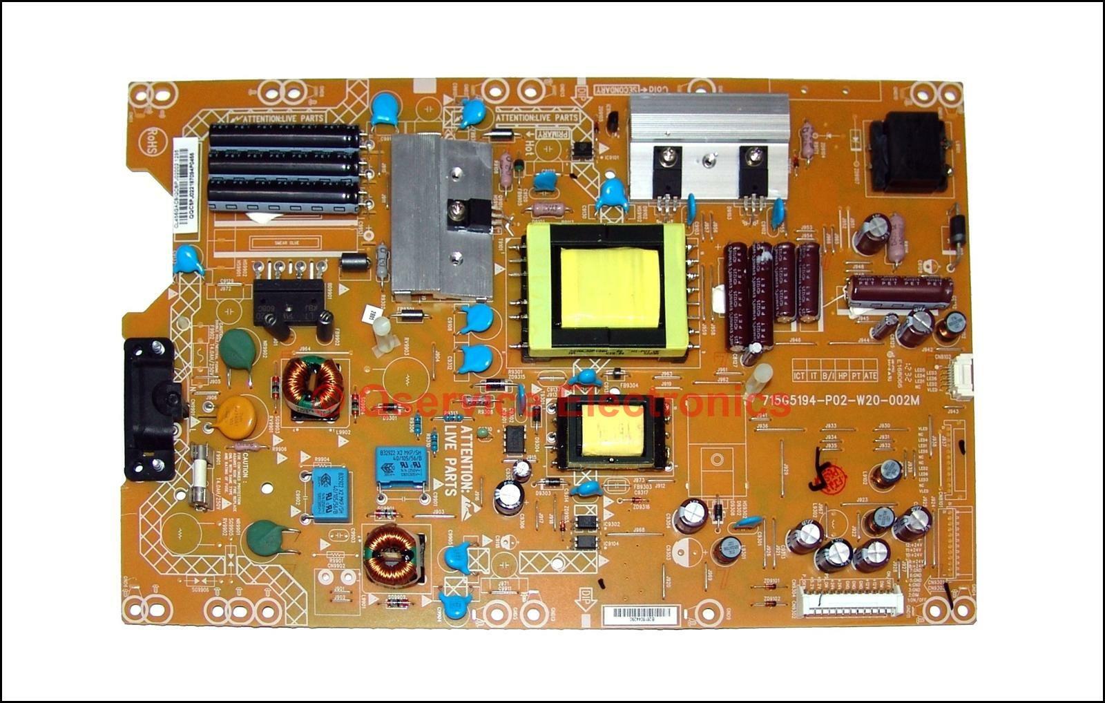 Philips 32HFL4007D/10 32" LED TV Power Supply Board 715G5194-P02-W20 ...