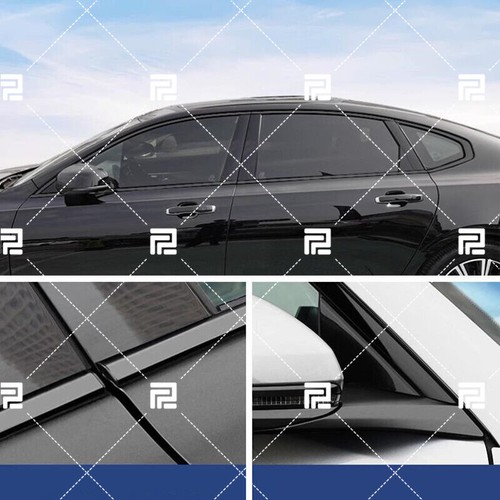For Volvo S90 2017-2023 Black Stainless Car Window Frame Strip Cover ...